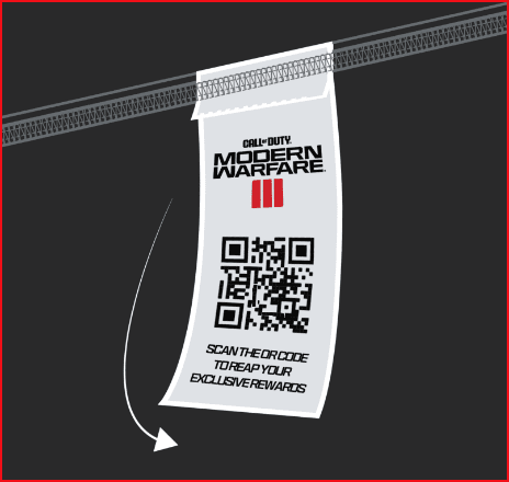 By scanning the code